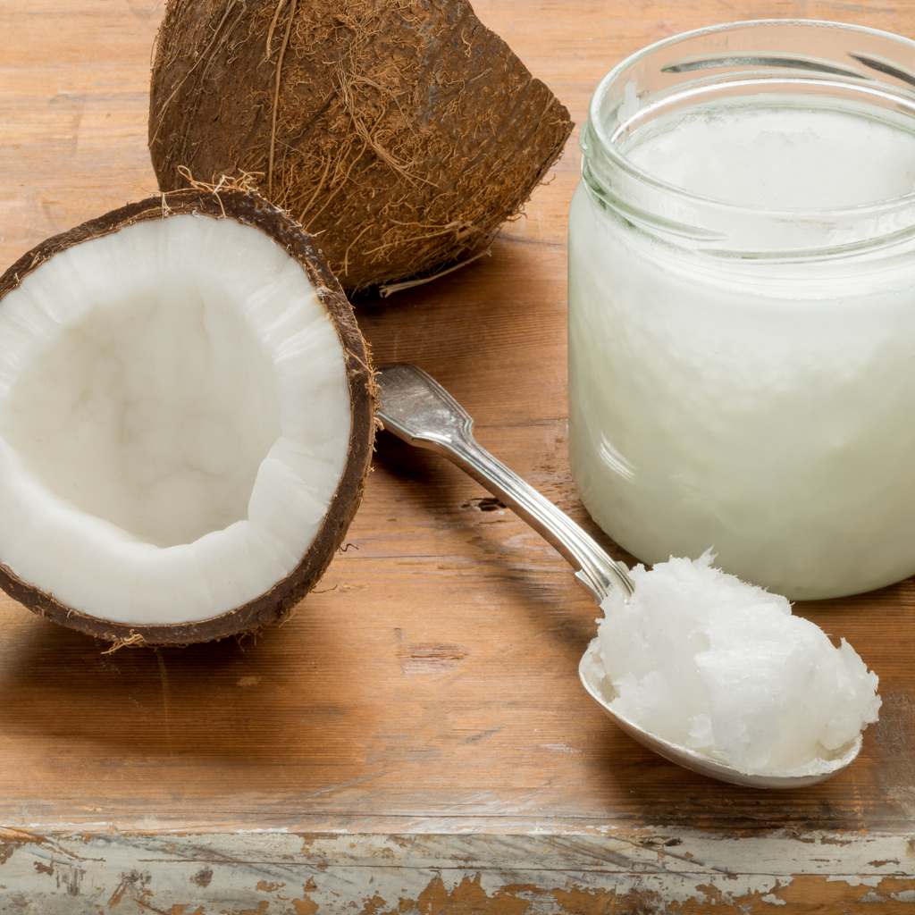 Coconut Oil In Glass Container